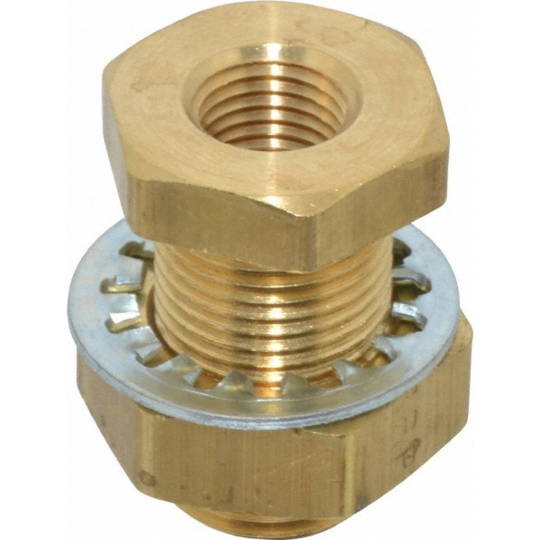 Bulkhead Fitting .25" MPT .94" long