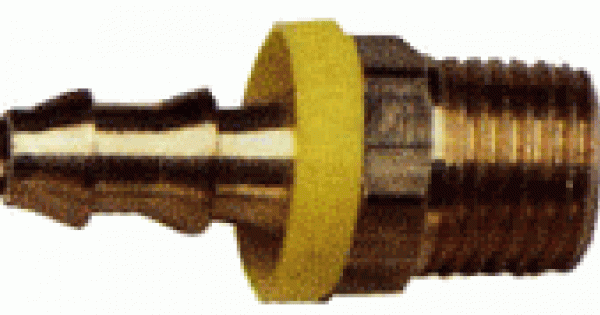 1/4" Lock-On to 1/4" MPT Brass Fitting